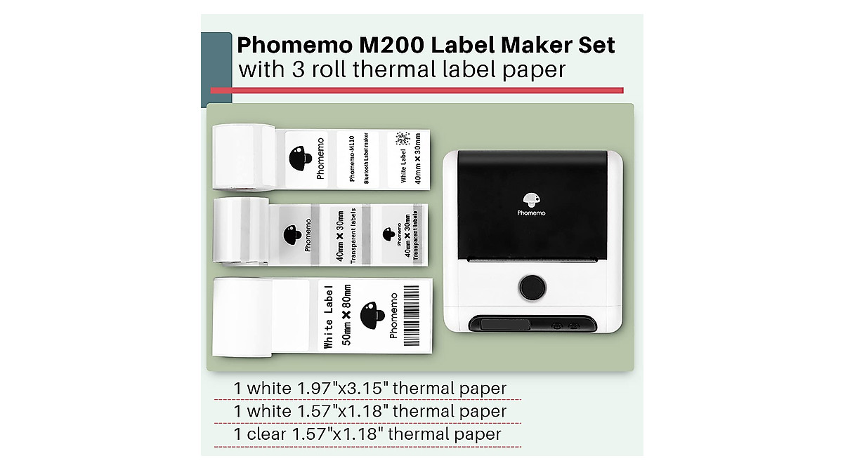 Phomemo M200 Label Printer - Versatile Wireless Solution