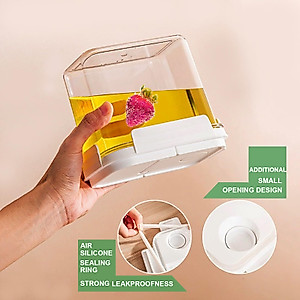 QCHOSWO Cereal Containers Storage BPA Free Dispenser Plastic Bin Food Storage Containers with Lids Multifunctional Airtight Storage Container Kitchen Organizers And Storage (FG-S-3SET)