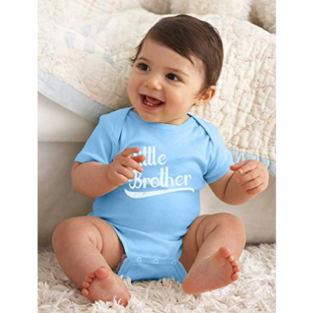 Big Brother Shirt Little Brother Boys Matching Outfits Brothers Sibling Shirts Kids Shirt Navy/Baby Navy Kids Shirt 5/6 / Baby Newborn