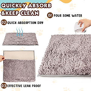 Timgle 4 Pieces Guinea Pig Cage Liners with Cleaner Set Washable Reusable Guinea Pig Bedding Absorbent for Guinea Pig Training Pad Supplies and Other Small Animals, Mixed Colors (24 x 16 Inch)