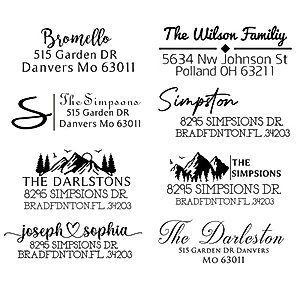 LINMAGCO Personalized Return Address Labels Clear 500 Pcs Mail Labels for Envelopes Weddings Self Adhesive Rectangle Elegant Name Stickers…