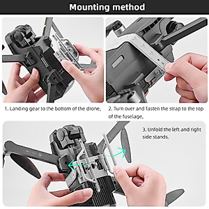 Landing Gear Compatible for Holy Stone HS720G, Landing Legs Extender for Drone Heightening Landing Extension Leg Tripod Protective Guard Drone Foldable Landing Accessories