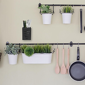 UPKOCH Wall Cutlery Holder Plastic Utensil Holder Hanging Chopsticks Drying Rack Fork Drainer Basket for Kitchen Storage Organizer