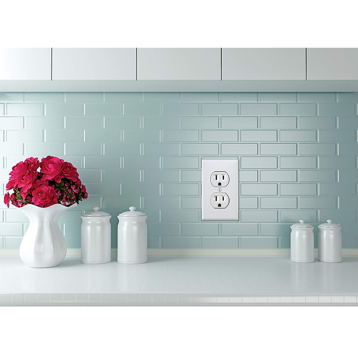 Pretend Electrical Outlet Sticker, Hilariously Funny Joke Power Outlet Decals, Wall Outlet Decal Gag is Great for Office Prank, Includes 10 Plug in Socket Stickers