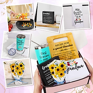 BuiltFit Grandma Gifts Birthday Gift for Grandma from Granddaughter - Birthday Gifts Box for Grandmother from Grandchildren Grandson, Christmas Mothers Day Gifts Set for Great Grandma Nana