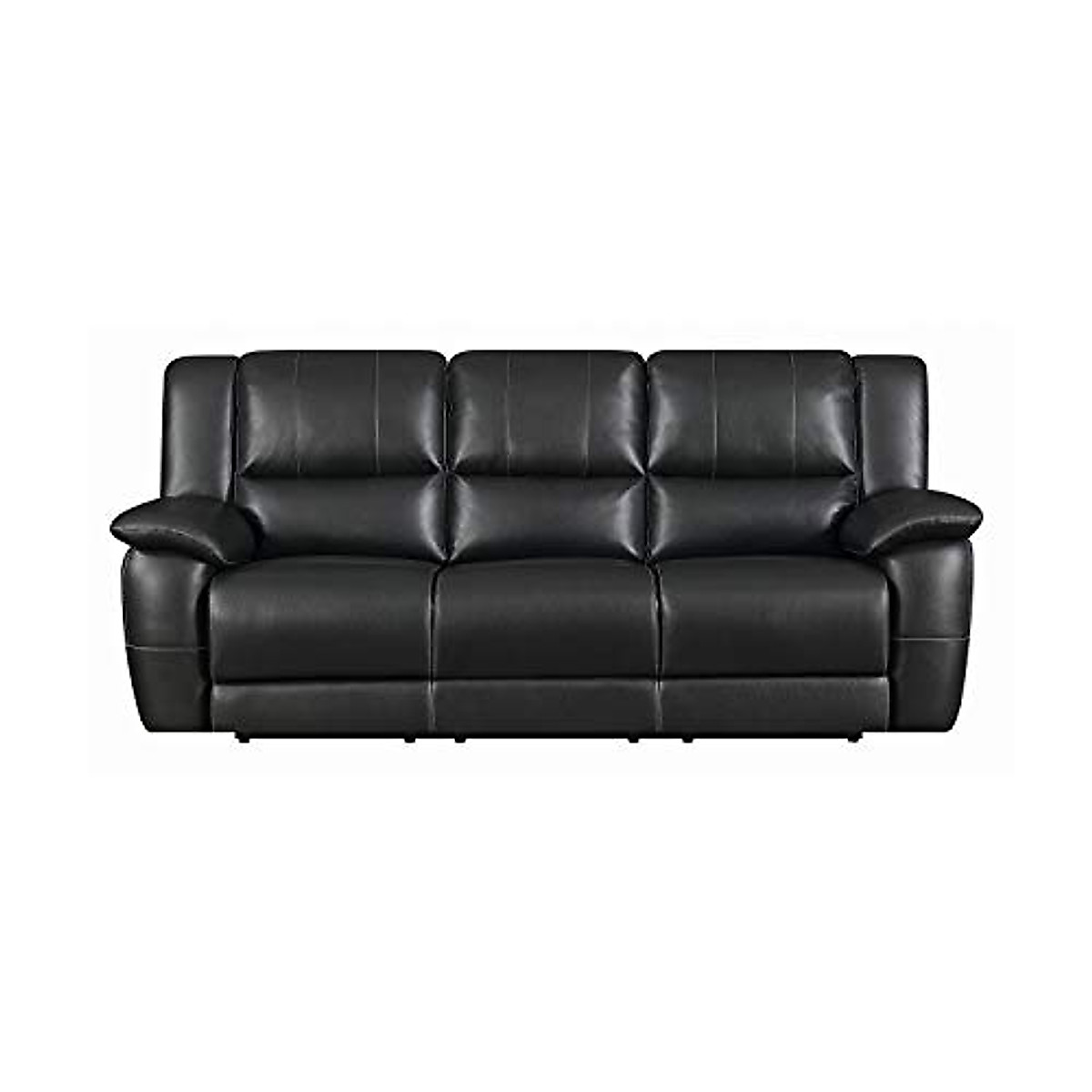 Lee Pillow Arm Motion Sofa Black