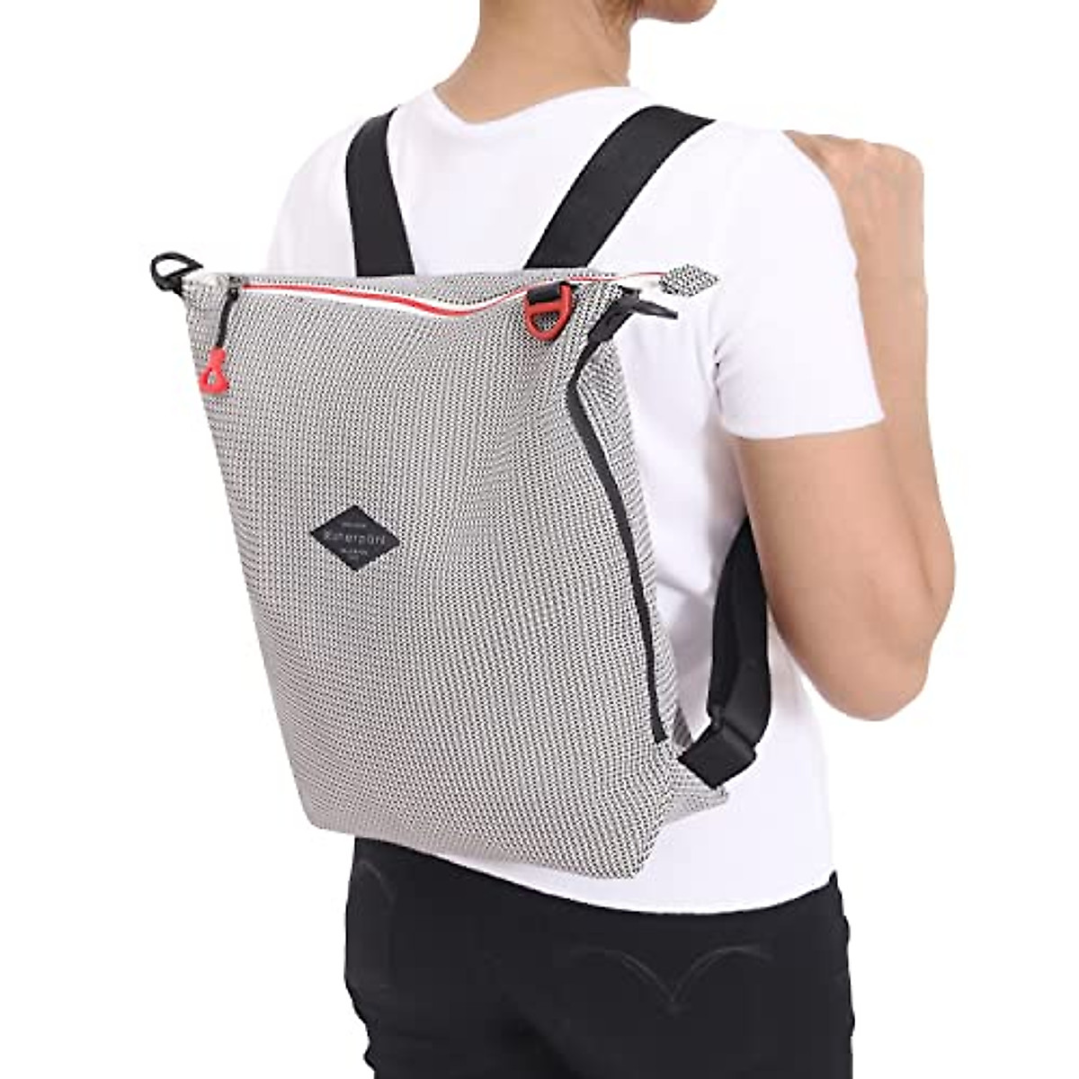 Sherpani Delanie, Women's Convertible Backpack Crossbody, Backpack Purse - Fits 14" Laptop Compatible, Removable Crossbody Strap, Lightweight (Stone)