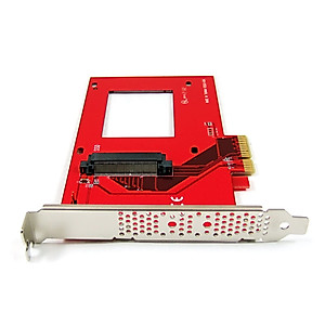 Ableconn PEXU3-132 NVMe 2.5-inch U.3 SSD PCIe 4.0 x4 SFF-TA-1001 Carrier Adapter Card - for 2.5-inch U.3 NVMe SSD - U.3 to PCIe 4.0 - PCIe Adapter for U.3 Drive
