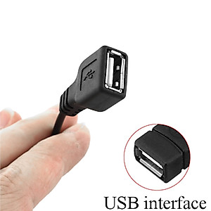 DGZZI USB Female Socket 2 AA Battery Case Box Holder with ON-Off Switch and