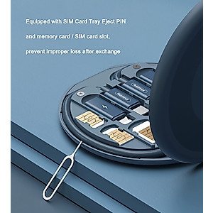 USB Cable Card,Multi-Function Portable USB Adapter Card Storage Set,60W Fast Charge,USB-C/USB-A/Micro-USB/Charging Cable Kit,Sim Card Tray Eject Pin,Hidden Bracke(excluding Micro SD Cards)