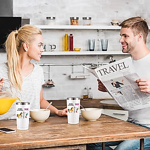 Patelai Other Godmothers Me Unicorn Coffee Mug, Godmother Gift for Godmother Birthday Holiday Christmas, Funny 20 oz Vacuum Insulated Mug Tumbler with Lid Straw and Brush (White)