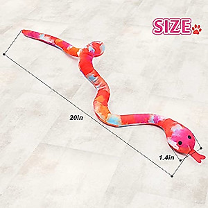 Snake Catnip Toys Kitten Supplies Interactive Catnip Toys for Indoor Cats Snakes Cat Toy Gift for Cat Lovers Dental Health Chew Toy Set of 3