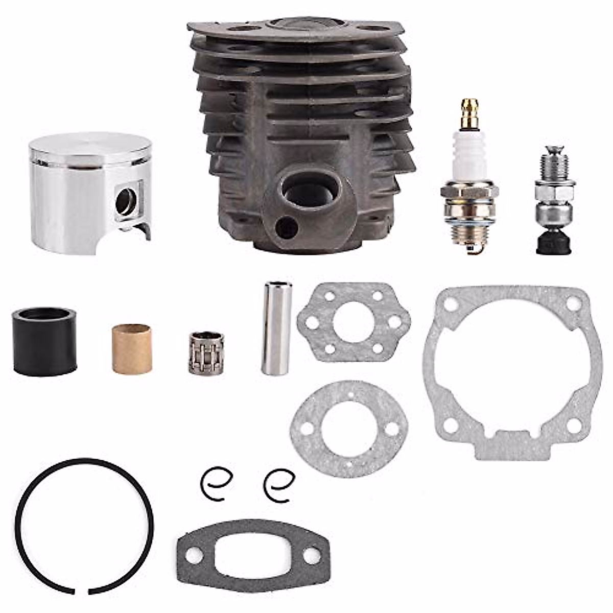 Cylinder Piston Gasket Kit for Husqvarna 50,51,55 Rancher Nikasil Engine Patio Garden Lawn Replacement Tools 46mm