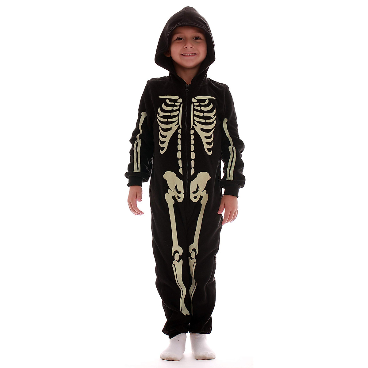 #followme Glow In The Dark Skeleton Boys Jumpsuit 6541-3T