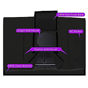 Indeed BUY Outdoor TV Cover 55" - 58" - with Bottom Cover - 600D Waterproof TV Cover and Weatherproof Dust-Proof Material,Protect Your LED, LCD, Plasma TV Screens