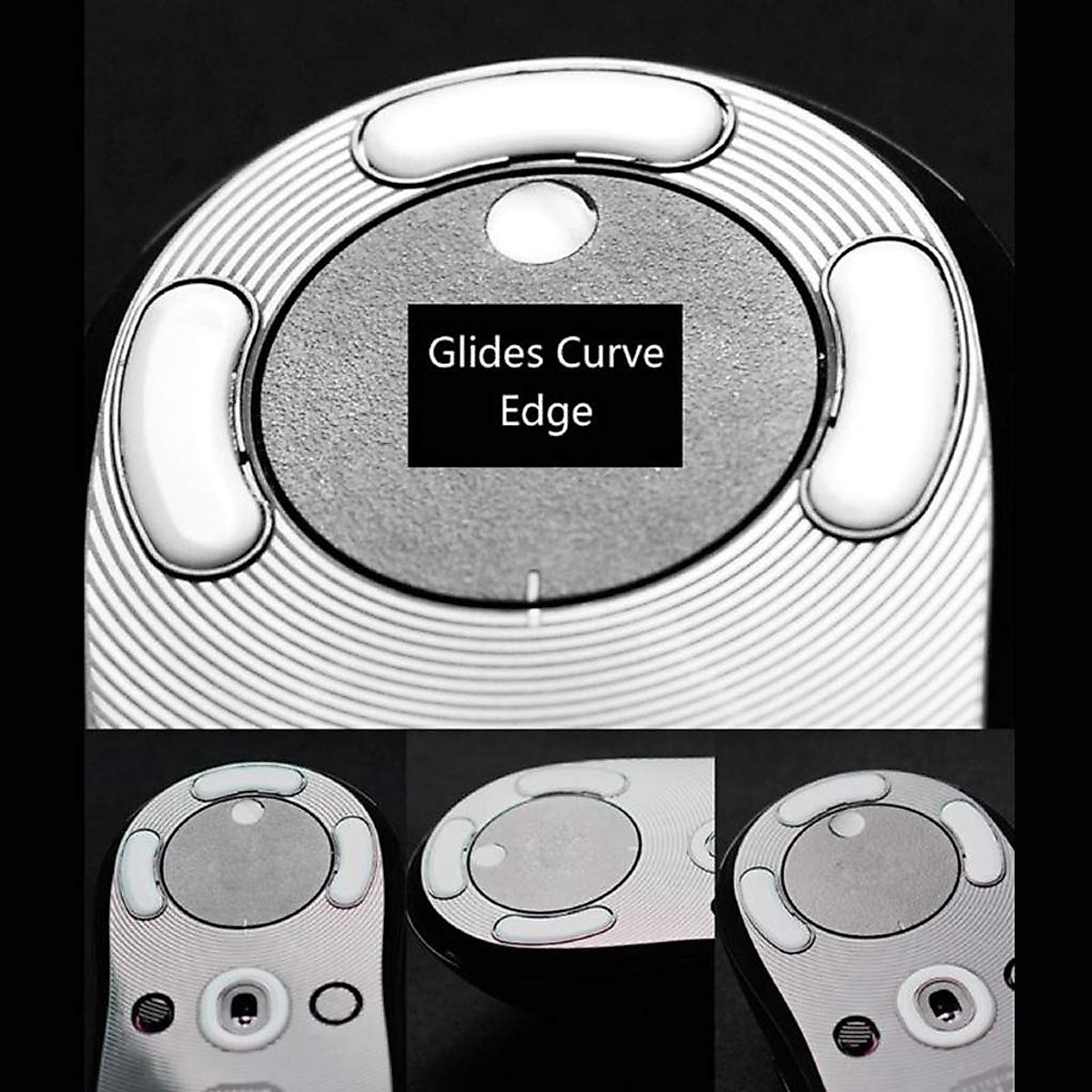 Gaming Mouse Feet Replacement, 2 SetsPack Tiger Gaming Curved Edges Mouse Feet, Mouse Skate, Mouse Pads for Razer Viper Ultimate Mouse White Mouse Glides Curve Edge, Mice Upgrade Kit, one size