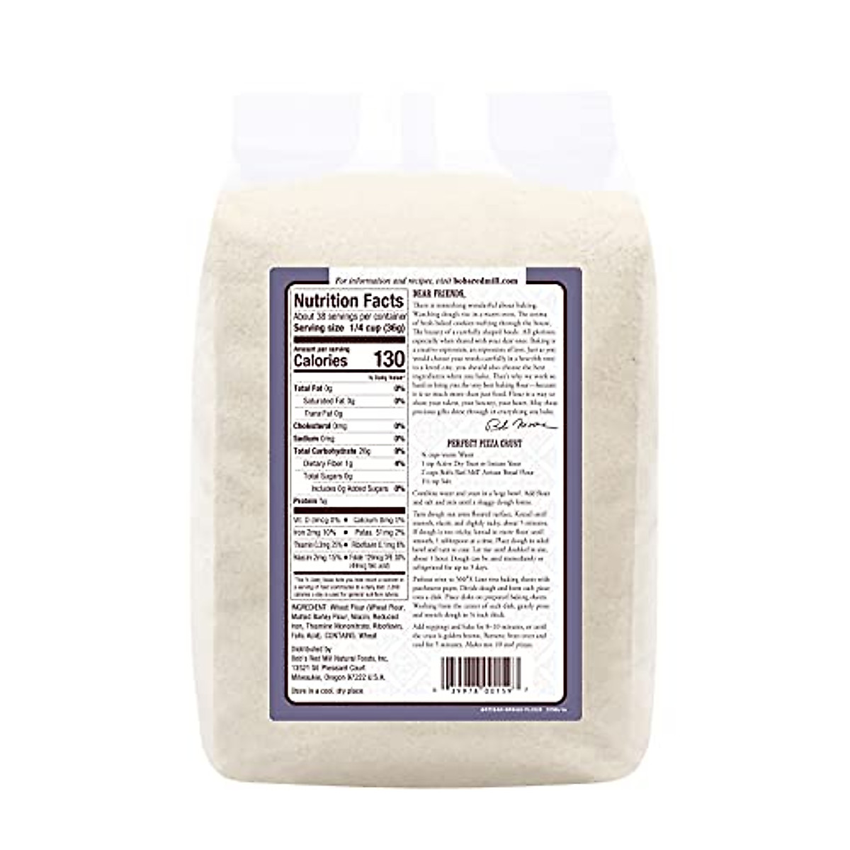 Bob's Red Mill Artisan Bread Flour, 48 Ounce (Pack of 4), Packaging may vary.