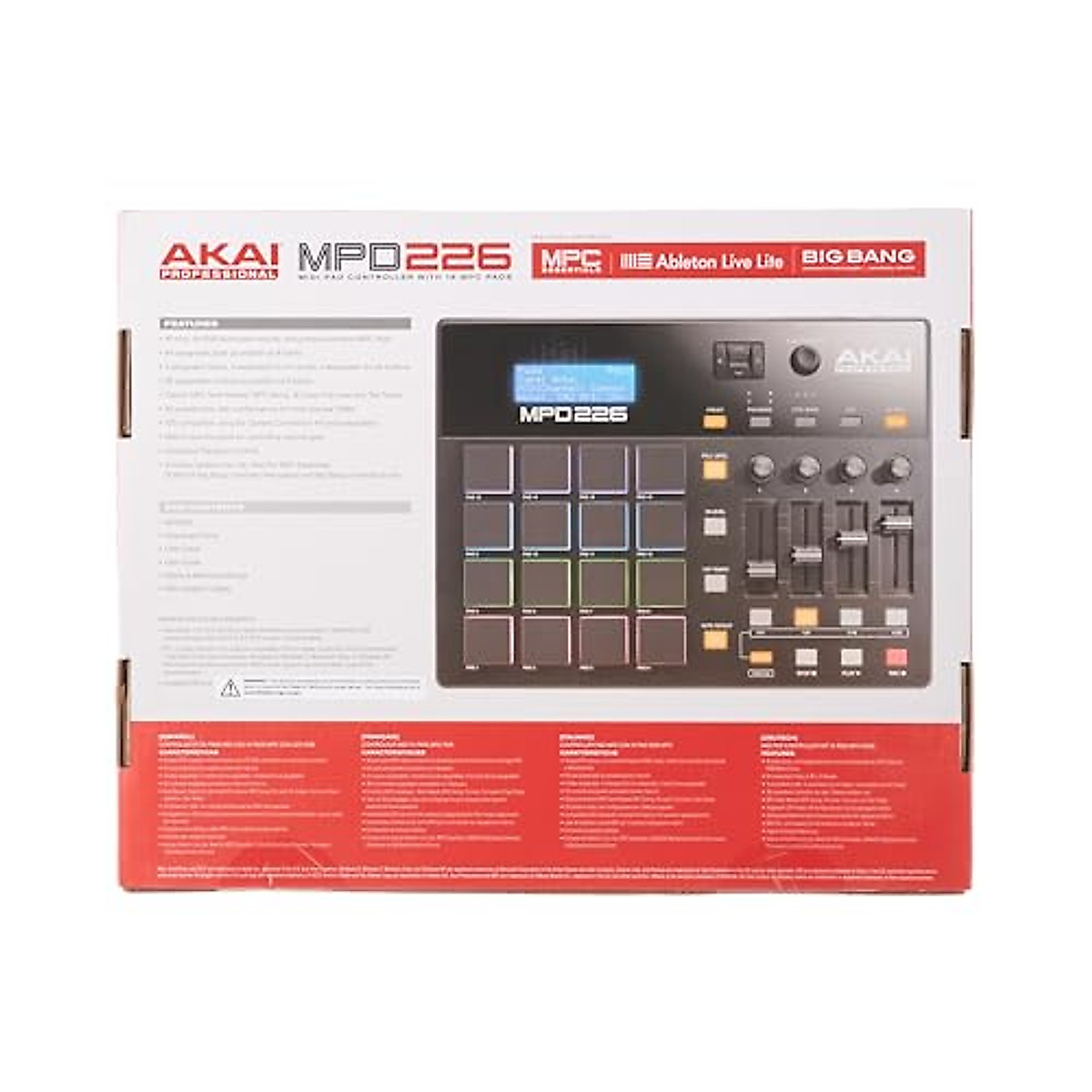AKAI Professional MPD226 - USB MIDI Controller with 16 RGB MPC Drum Pads, Fully-Assignable Production-Ready Controls, and Production Software Package