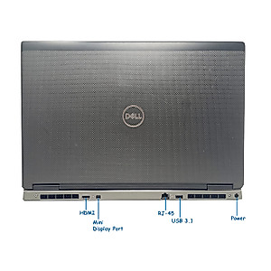 Dell Precision 7530 FHD Workstation FHD Non-Touch Laptop Pc Intel Core i9-8950HK 32GB Ram 1TB SSD Drive, HDMI, Thunderbolt, Camera, NVIDIA Quadror P3200 4GB GDDR5 Graphics, Windows 10 Pro (Renewed)