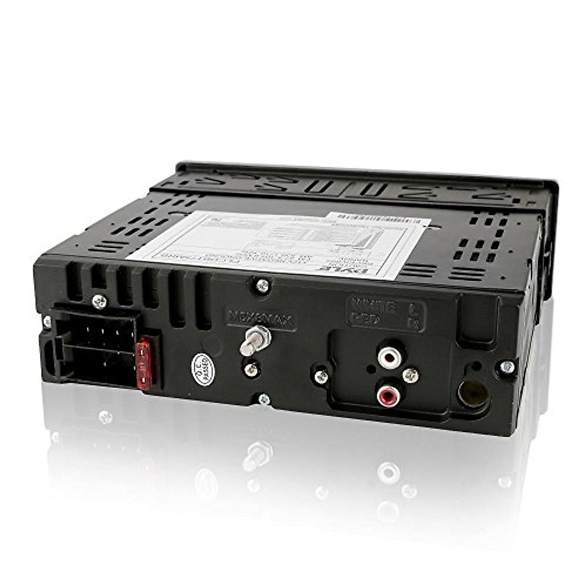 Pyle Marine Stereo Receiver Speaker Kit - In-Dash LCD Digital Console Built-in Bluetooth & Microphone 6.5” Waterproof Speakers (2) w/ MP3/USB/SD/AUX/FM Radio Reader & Remote Control - PLCDBT75MRB