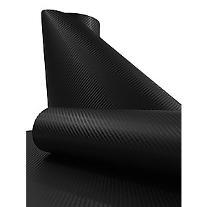 3D Carbon Fiber Black - Air Release Vinyl Decal Mod Skin Kit by System Skins - Compatible with PlayStation 5 Console (PS5)