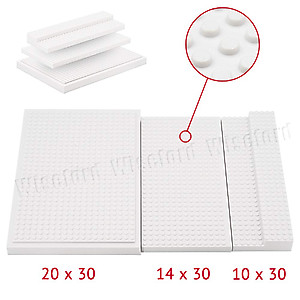 Tingacraft Acrylic Display Case (9.5 x 6.1 x 5.1 inch) Clear Box for Minifigures, White