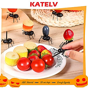 12 PCS Ants Toothpicks Food Fruit Picks Decoration Ant Shape Forks Snack Cake Dessert Tableware for Home Party Dinner Fruit Pick