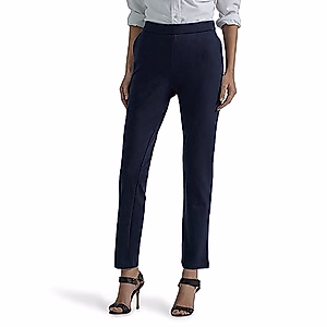 Lee Women's Ultra Lux Comfort Any Wear Slim Ankle Pant Rivet Navy 8