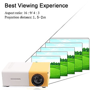 Home Theater, Mini Projector, Home Theater High Definition for Movie Home(U.S. Standard (110V-240V))