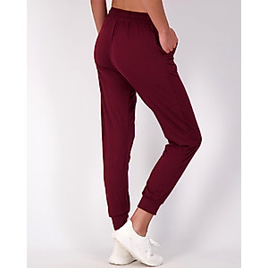 Real Essentials Women's Lounge Jogger Soft Teen Sleepwear Pajamas Fashion Loungewear Yoga Pant Active Athletic Track Running Workout Casual wear Ladies Yoga Sweatpants Pockets, Set 3, S, Pack of 3