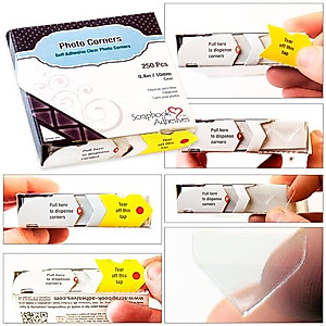 Scrapbook Adhesives by 3L Photo Corners, Clear