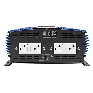 Tripp Lite 2000W Power Inverter, Heavy-Duty Power Inverter with 4 AC 2 USB Outlets, 2.0A Battery Cables (PINV2000HS)