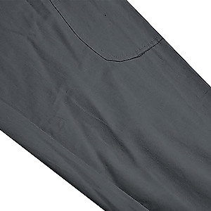 Pants Suits for Women Business Casual Women's Solid Color Elastic Waistband Zipper Pocket Wide Leg Casual (Grey, XL)