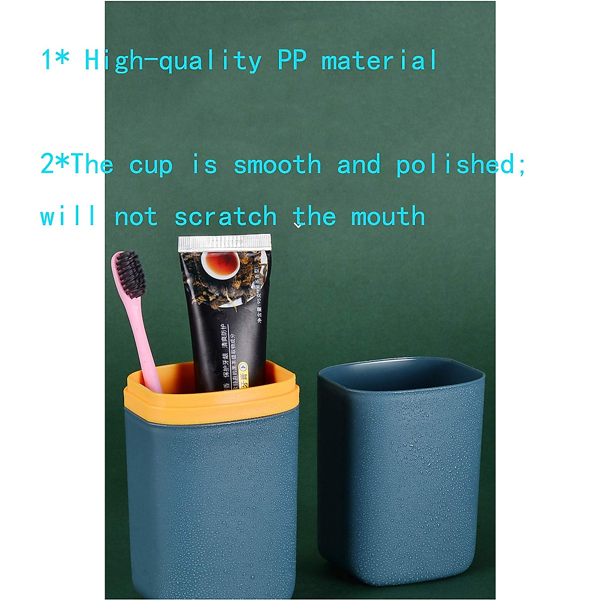 Vsmano 2 Pcs Travel Toothbrush Case, 2 in 1 Plastic Portable Toothbrush Holder Toothpaste Travel Case for Travel, Business, Hom, Camping, School (Pink+Ivory White)