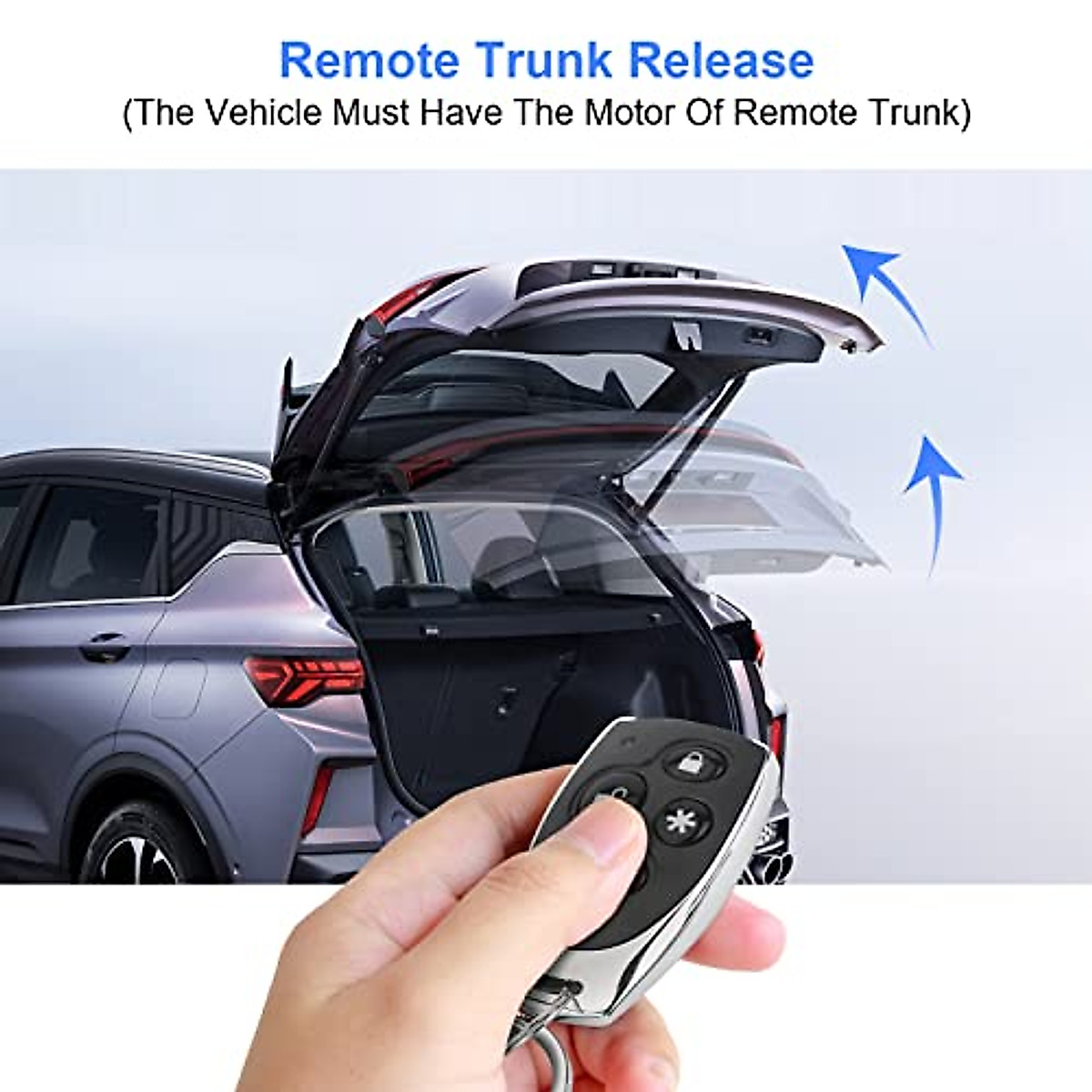 Car Alarm Security System, Universal Anti-Theft Device Car Alarm Security Protection System Car Keyless Entry System with 2 Remote Controls Car Horn Siren Alarm, DC12V ±3V