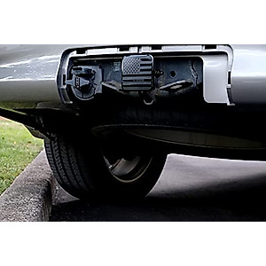 eVerHitch 2 Inch Trailer Hitch Cover Plug with Metal American Black Flag Fit for Any 2" Hitch Receivers