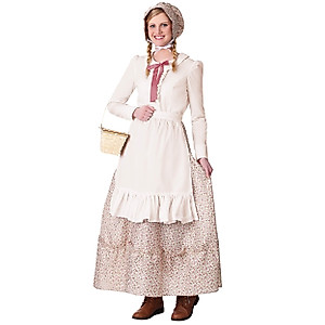 Fun Costumes Pioneer Woman Costume, Bonnet, Apron, Small