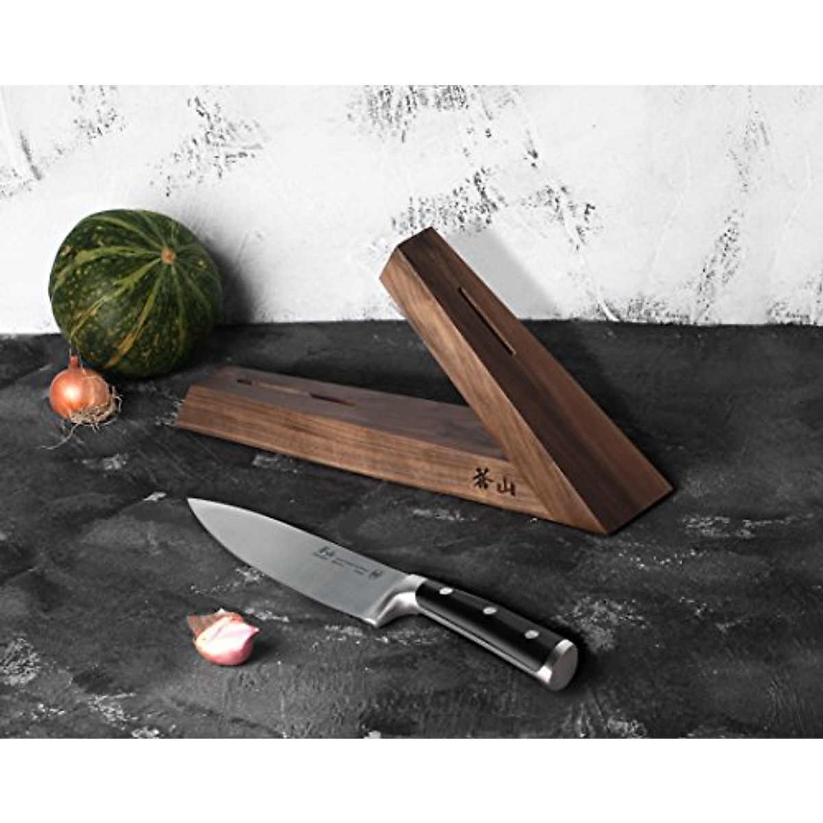 Cangshan 1021387 TAI Triangle Walnut Wood Knife Block, One Slot