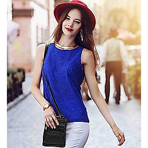 Krediz Genuine Leather Cross Body Handbag- Multi Pocket Women’s Purses with Adjustable Strap-Travel Ladies Shoulder Bags