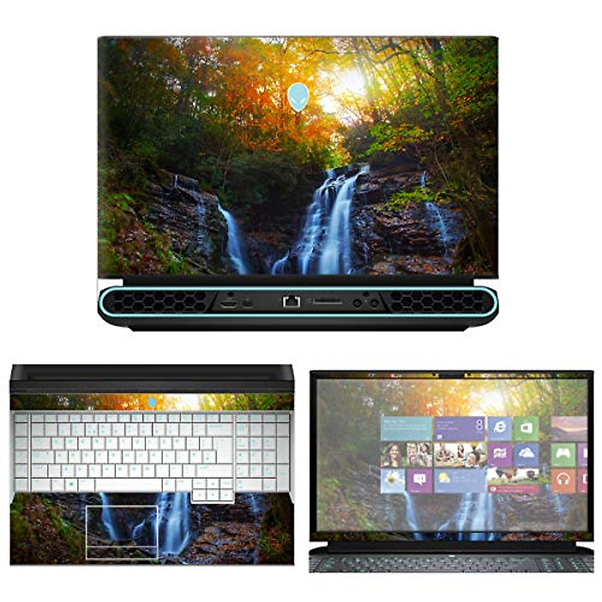 Decalrus - Protective Decal Skin Sticker for 2019 Alienware Area-51m AWAR51M (17.3" Screen) case Cover wrap ALarea51m_17-35