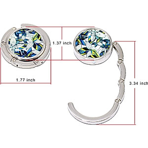 BEAVOING Purse Hanger, Foldable Purse Hook Set of 6 Mixed Pattern Purse Table Hanger Womens Bag Purse Holder for Desk Tables