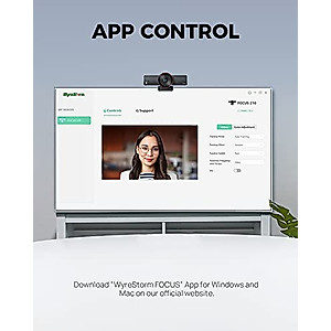WYRESTORM 4K Webcam with AI Tracking, Auto Framing, 120° FOV, 90fps, 8X Digital Zoom, ePTZ, Dual AI Noise-canceling Mics, Conference Room Camera for Video Call, Remote Education, HD Live Streaming