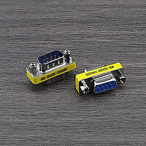 Create idea 4Pcs DB9 Pin Serial Port Connector Male to Male DB9 Pin Serial Connector Female to Female Accessories for Computer Laptops Printers Router 31x12mm
