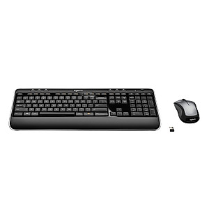 Logitech MK520 Wireless Keyboard and Mouse Combo — Keyboard and Mouse, Long Battery Life, Secure 2.4GHz Connectivity