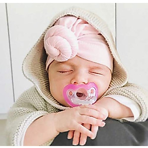 RaZbaby JollyPop Baby Pacifier Plus, 3m+, Pink, Double Pack