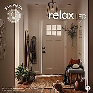 GE Relax LED Light Bulbs, 60 Watt Eqv, Soft White, A19 Standard Bulbs (4 Pack)