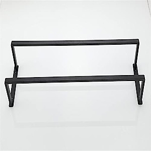 WANLIAN Wall Mounted Bathroom Towel Rack Bathroom Storage, Bath Towel Rack, Wall Mounted Towel Rack, Mounted Towel Rack- Black (Black Towel Rack)