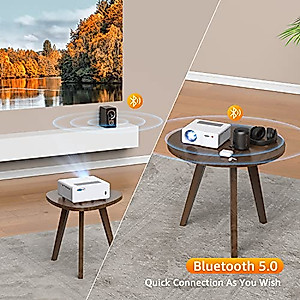 HD 1080P 5G WiFi Bluetooth Projector, 450" Display, AILESSOM 15000LM 4K Support Projector for Outdoor Movies, Full Sealed Optical Movie Projector Compatible with TV Stick/iOS/Android/PS5