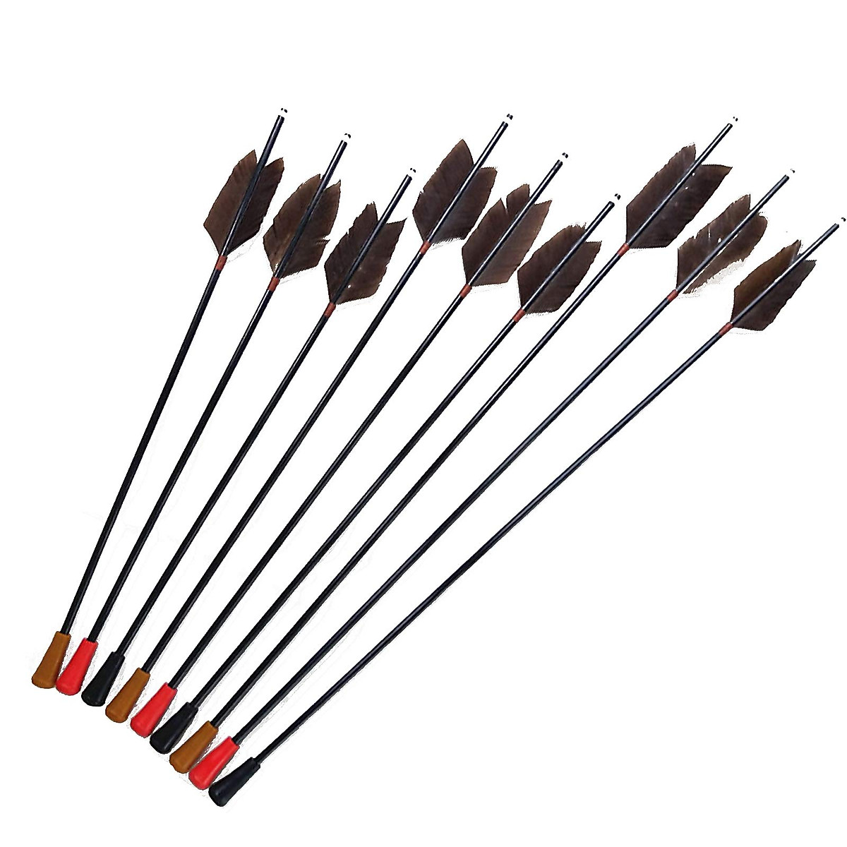 RONYOUNG 12PCS Soft Rubber Arrowheads Archery Hunting Game Practice Safety Arrow Tips