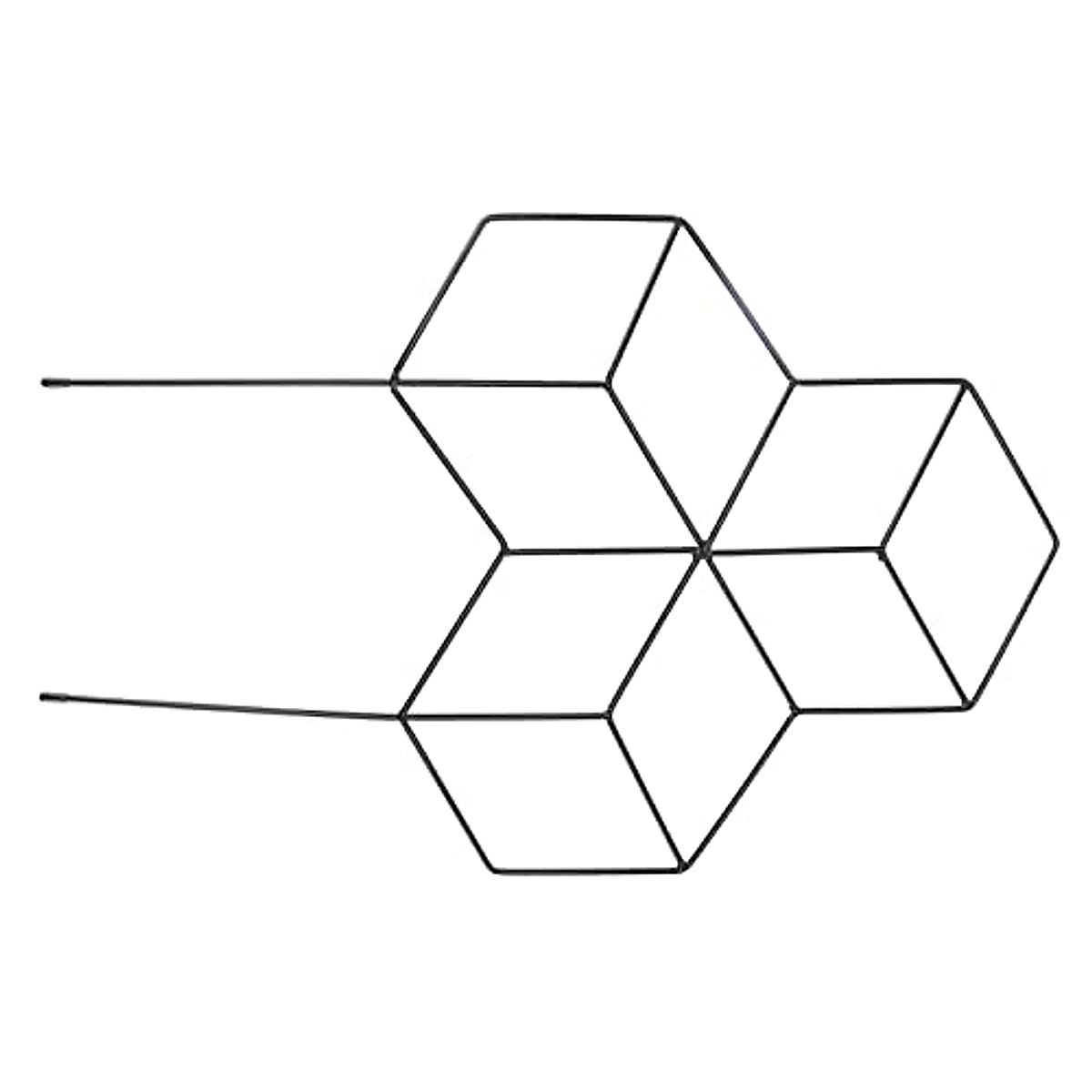 Metal Plant Trellis, Garden Trellis for Climbing Plants, Plant Metal Support Wire Decorative, Climbing Plants Vine Stem Support Wire Iron Holder Rack Black, for Flower Vegetables Rose Vine Pea Ivy